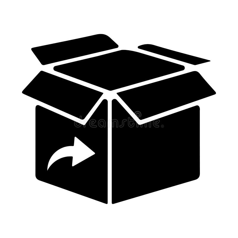 Parcel Black Icon, Box, Carton, Package Design Stock Vector ...