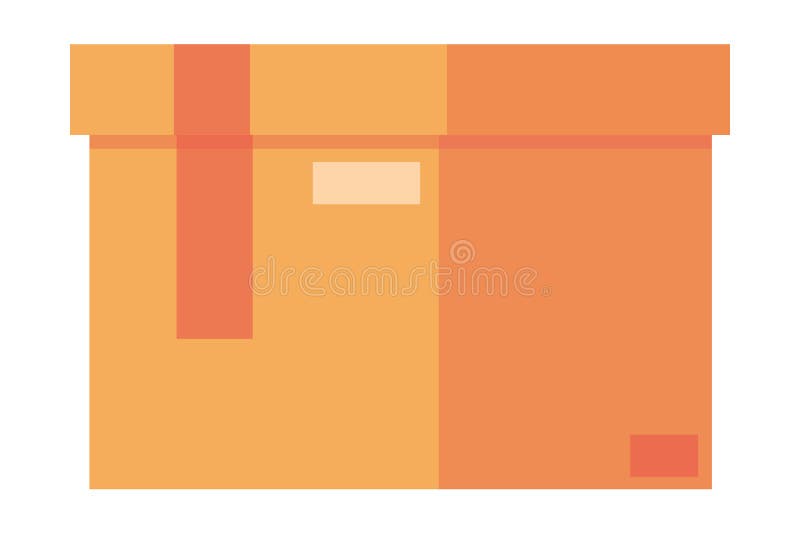 Box carton icon stock vector. Illustration of packaging - 246860201