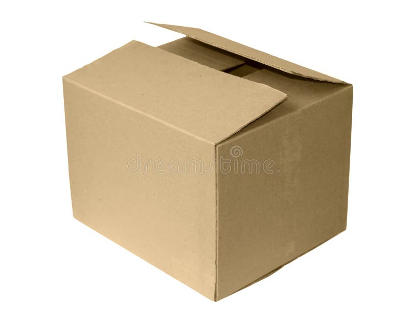 Box carton isolated stock image. Image of copy, compartment - 23044783