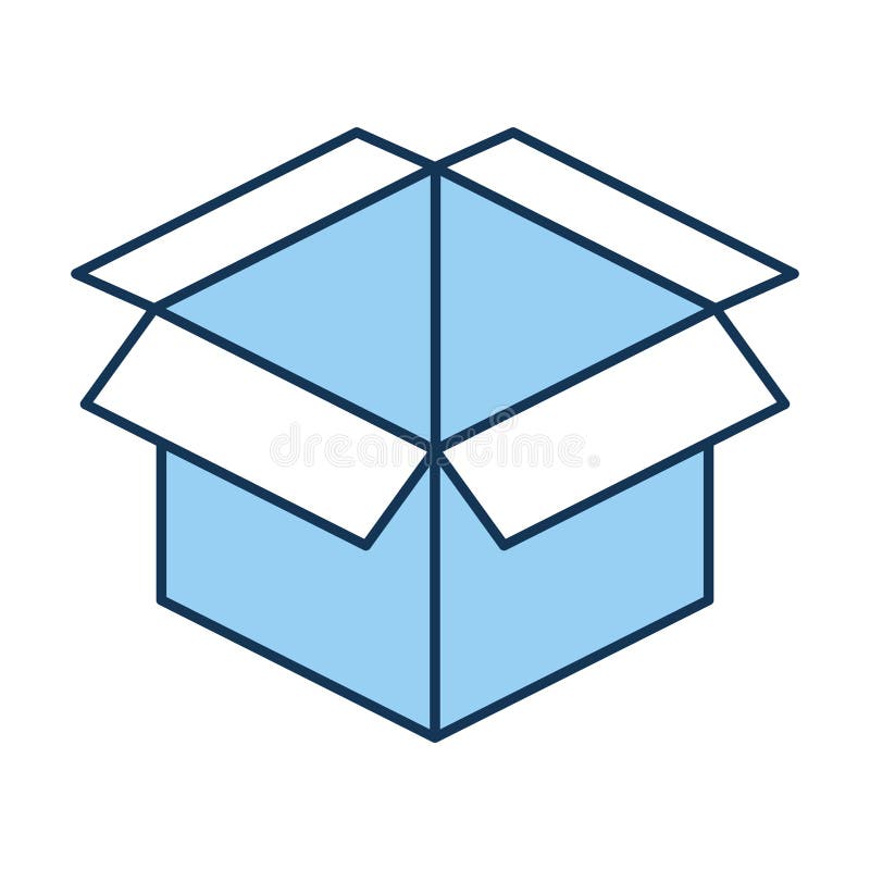 Box carton isolated icon stock vector. Illustration of isolated - 93935264