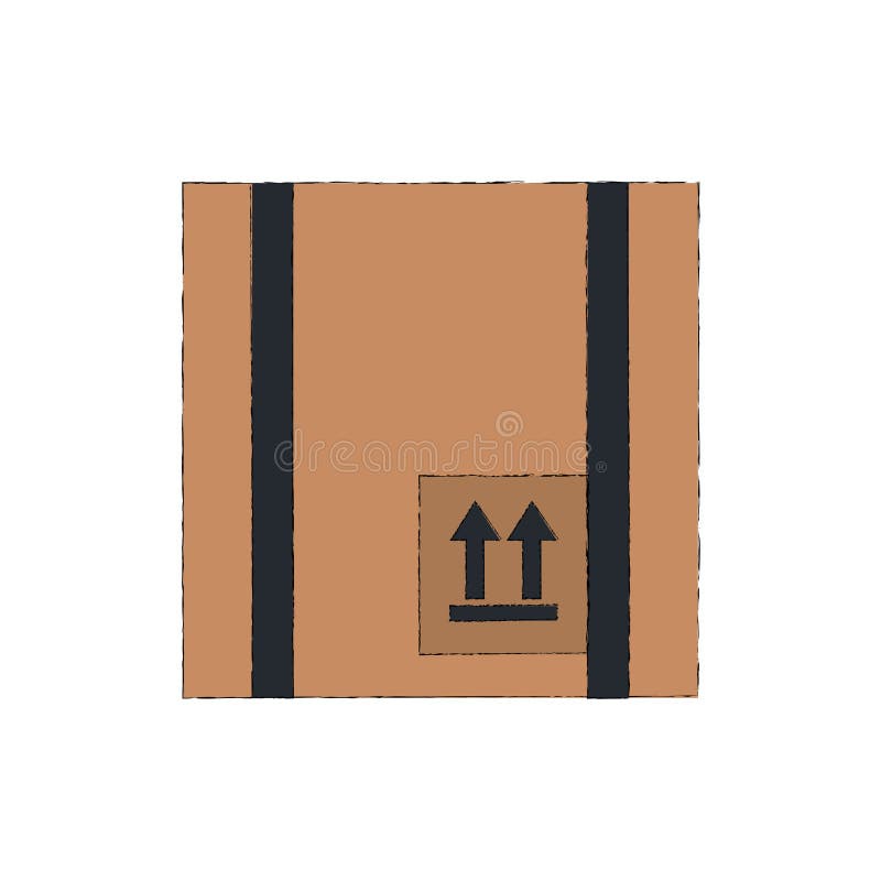 Box carton packing icon stock illustration. Illustration of store ...