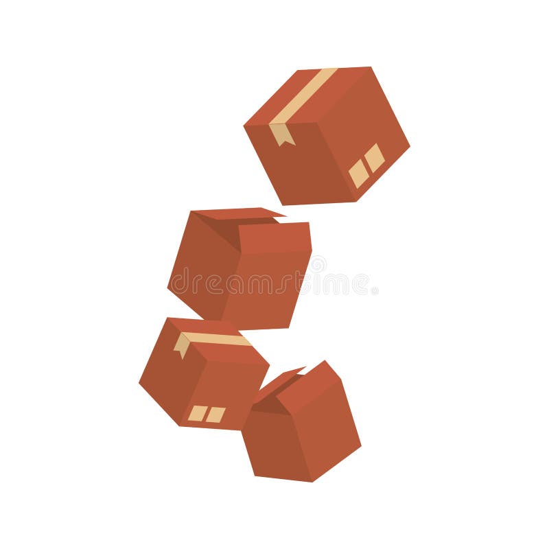 Box carton packing icon stock vector. Illustration of cardboard - 85796291