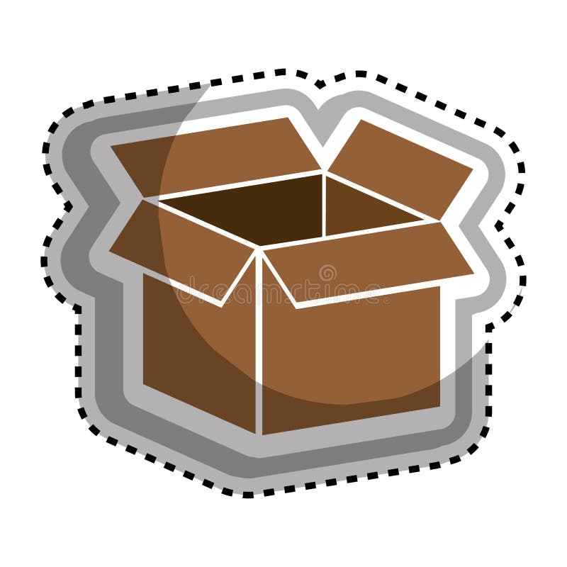 Box carton packing icon stock vector. Illustration of packaging - 87703172