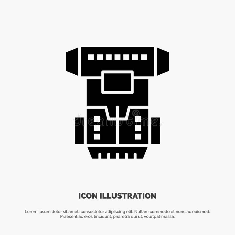 Box, Chamber, Cryogenic, Cryonics, Cryotherapy Solid Glyph Icon Vector ...