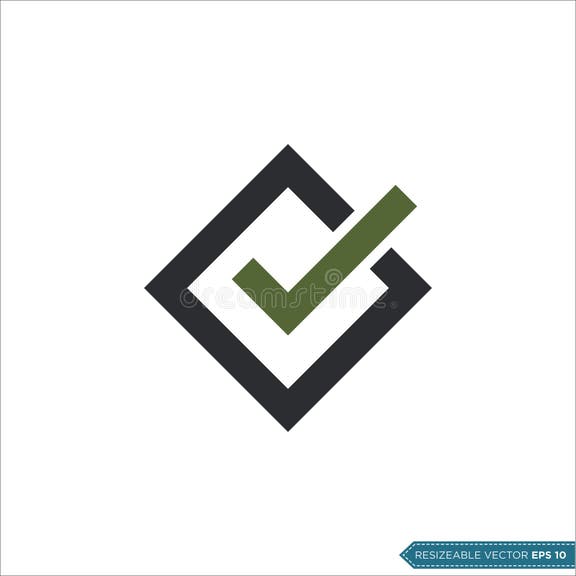 Simple Trendy Box Check Mark, Check List Icon Vector Template Stock ...