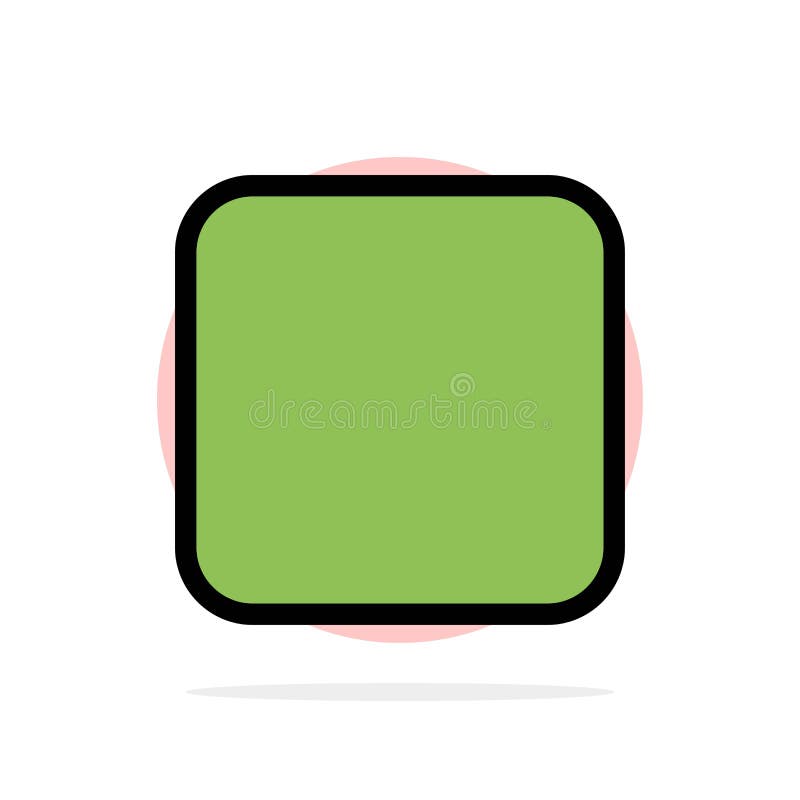 Box, Checkbox, Unchecked Abstract Circle Background Flat Color Icon ...
