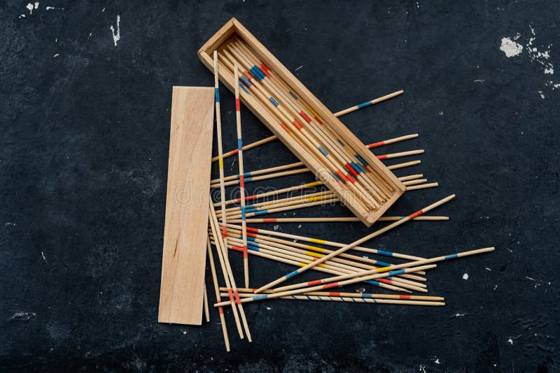 Box of Chinese Sticks Scattered Stock Image - Image of lifting, colored ...