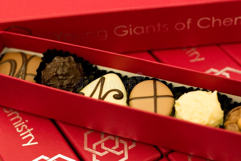 Red chocolate box stock image. Image of isolated, love - 11729507