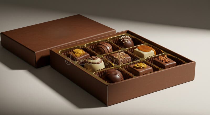 Box of chocolates stock illustration. Illustration of luxury - 362359323