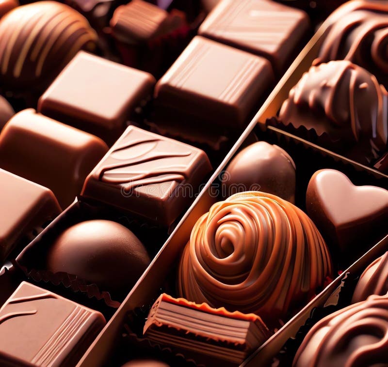 A box of chocolates stock illustration. Illustration of buttercream ...