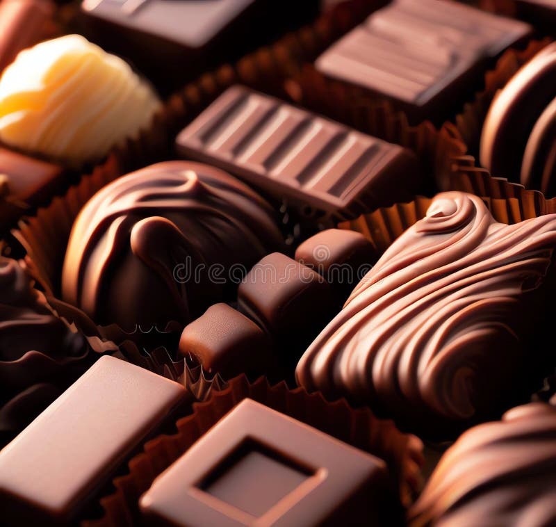 A box of chocolates stock illustration. Illustration of icing - 274864340