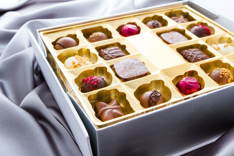 Box of chocolates stock image. Image of sweets, food - 34002119