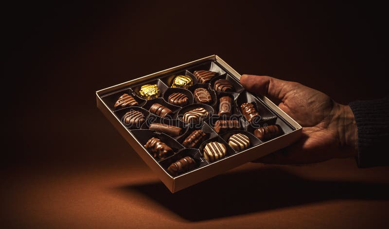 Box Chocolates in a Hand stock image. Image of pack, pose - 78701973