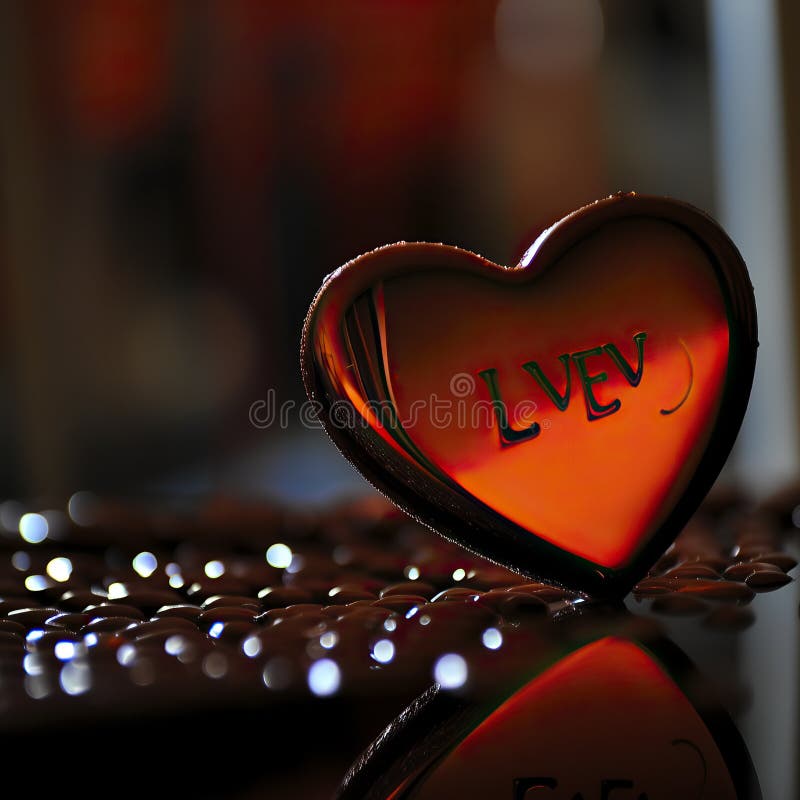 A Box of Chocolates with a Love Note Written in Chocolate, Chocolate ...