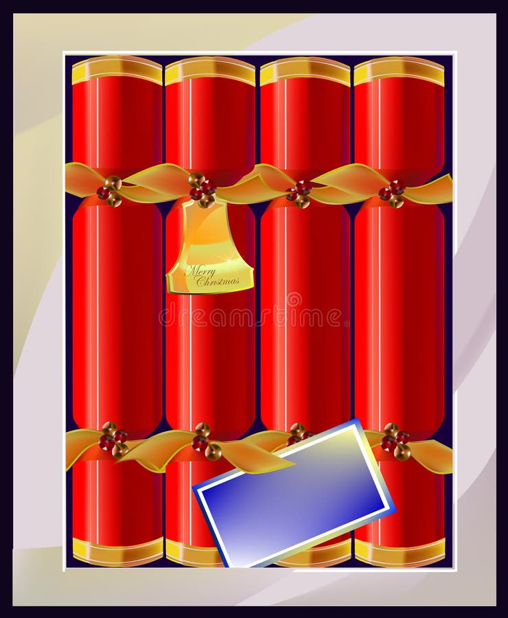 Box of Christmas crackers stock vector. Illustration of berry - 35759799
