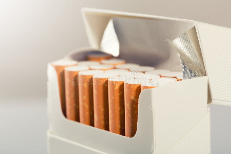 Box of cigarettes stock photo. Image of classic, habit - 45760972