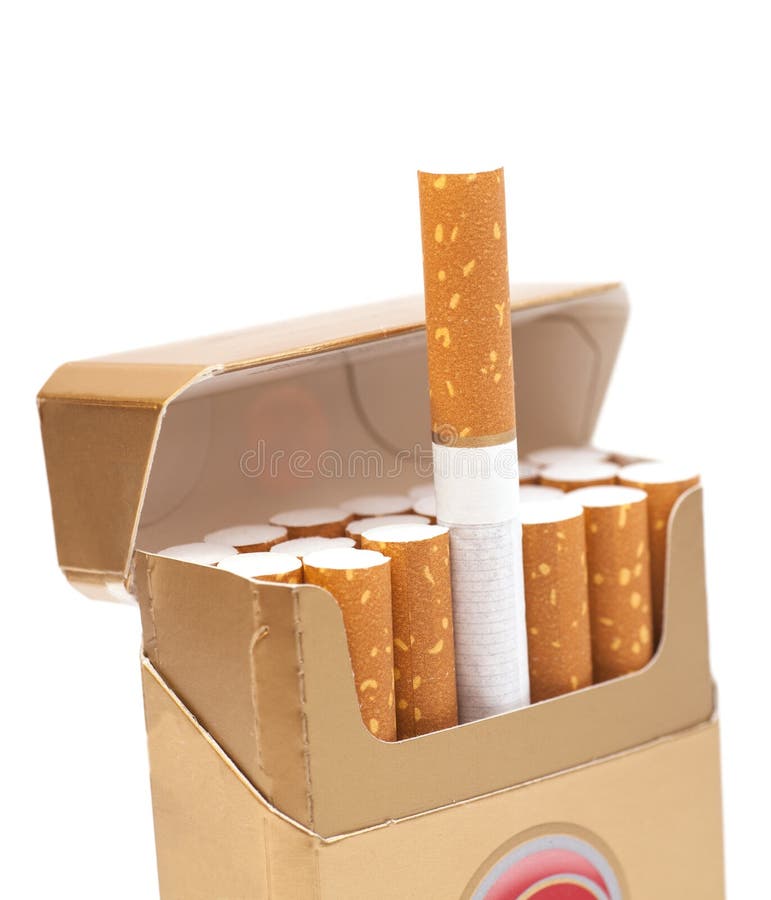 Box of cigarettes stock image. Image of illness, carcinogenic - 55941941