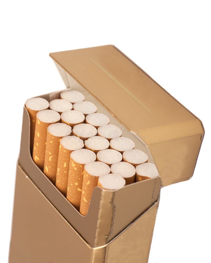 Box of cigarettes stock photo. Image of addict, background - 60392424