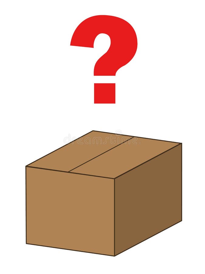 Cardboard Box Red Question Mark Stock Illustrations – 113 Cardboard Box ...