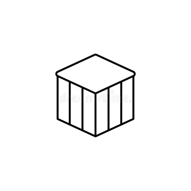 Box Closed Icon. Simple Line, Outline Vector of Packaging Icons for Ui ...
