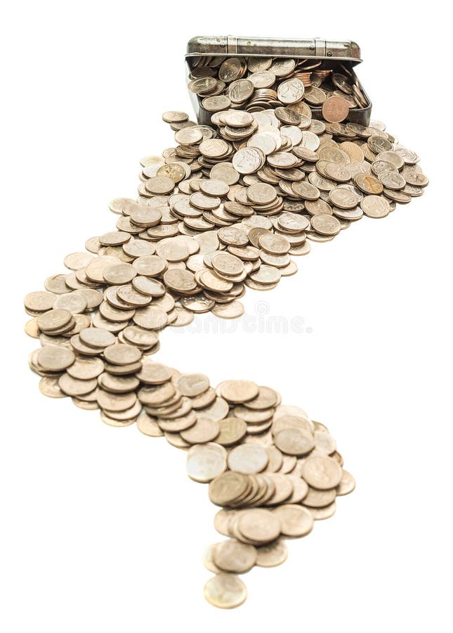 Box with coins stock photo. Image of full, coin, cash - 28124496