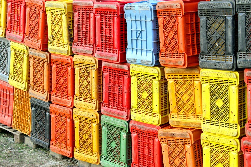 Box for Collecting Fruits and Grapes on the Farm Stock Photo - Image of ...