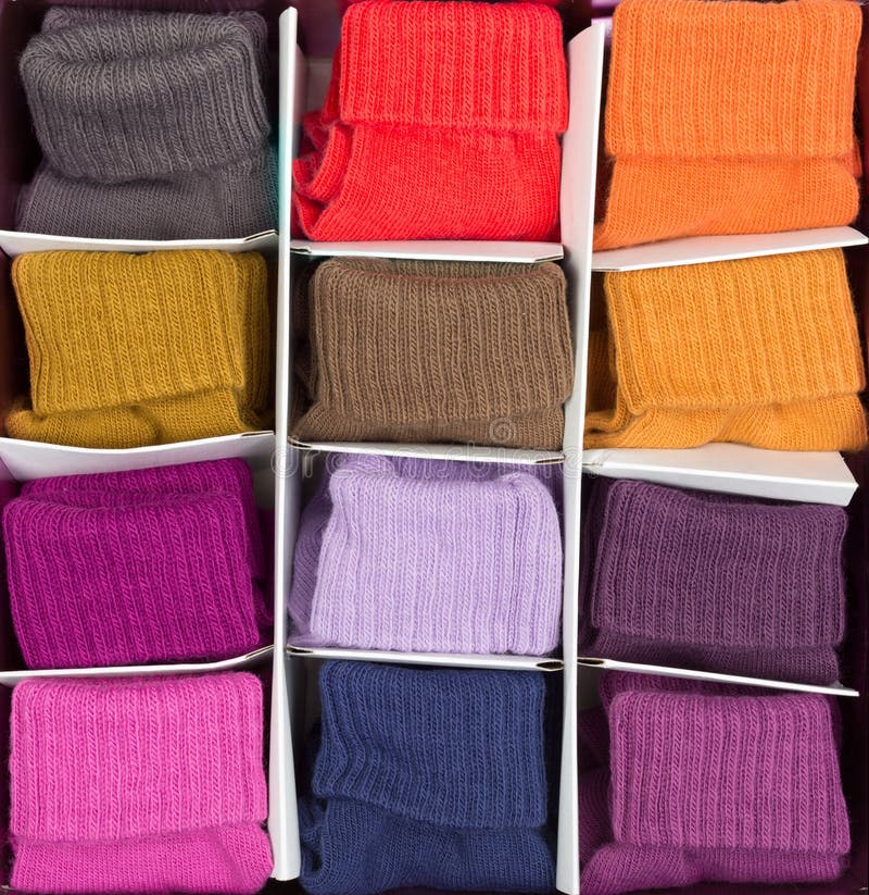 Box of colored clothing stock image. Image of color, brown - 27356495