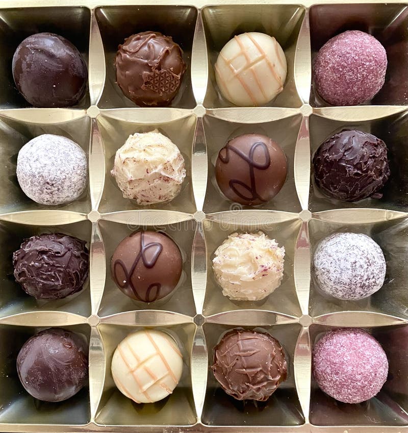 Box with chocolates stock photo. Image of chocolates - 273140998