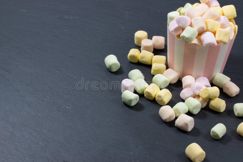 Box of marshmallows stock image. Image of candy, marshmallows - 135066615