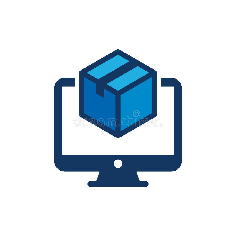 Box Computer Logo Icon Design Stock Vector - Illustration of element ...