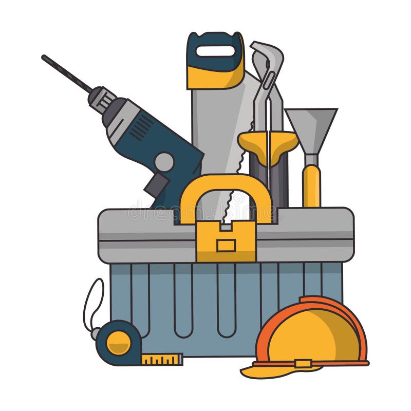 Construction Tools and Equipment Cartoons Stock Vector - Illustration ...
