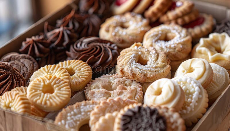 The Box Contains a Diverse Selection of Cookies Suitable for All Kinds ...