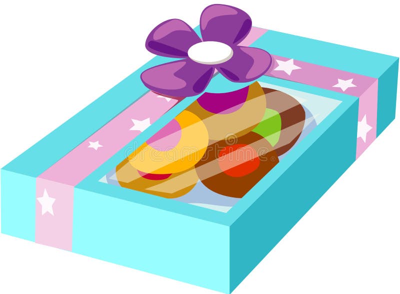 Box of cookies stock vector. Illustration of chocolate - 24112825