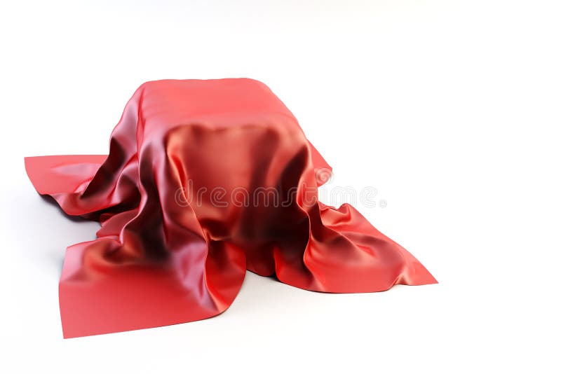 Box covered by cloth stock illustration. Illustration of crumpled - 2595085