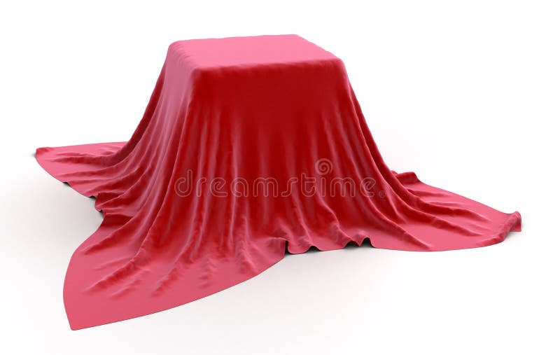 Box covered cloth stock illustration. Illustration of shape - 34118397