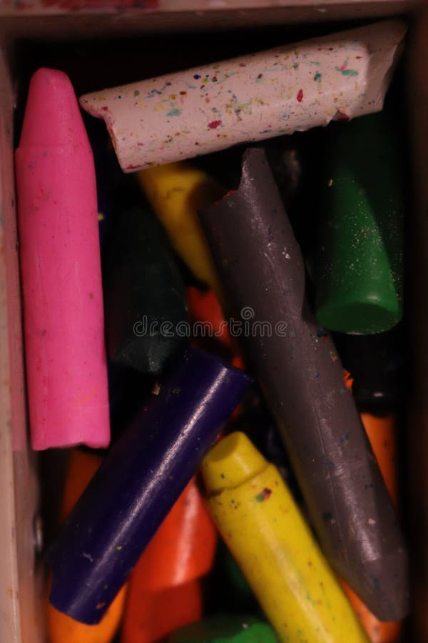 A Box of 64 Crayola Crayons Stock Photo - Image of child, crayola ...