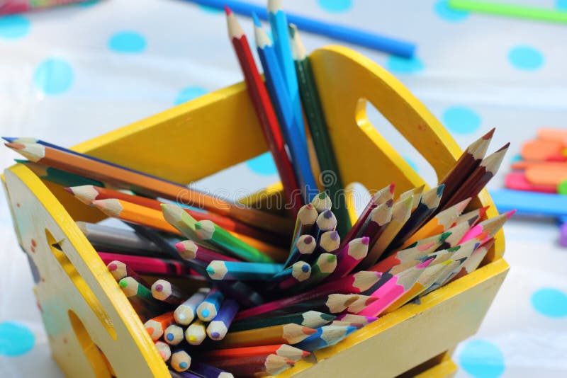 Box of crayons stock photo. Image of crayons, fantasy - 74482572