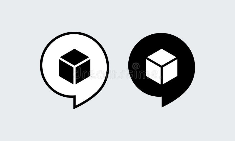 Box, Cube Icon. Logo Product Concept Vector Illustration Package Symbol ...