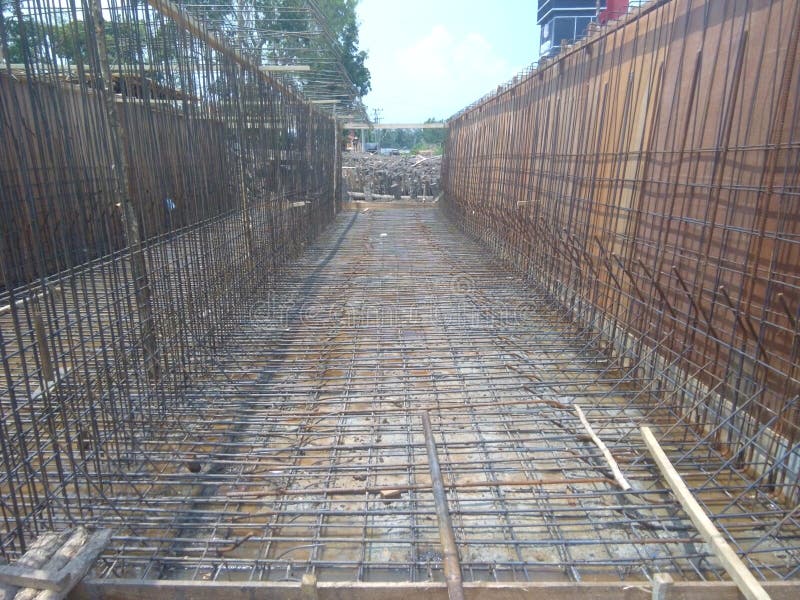 Box culvert iron work stock photo. Image of bridge, work - 340116656