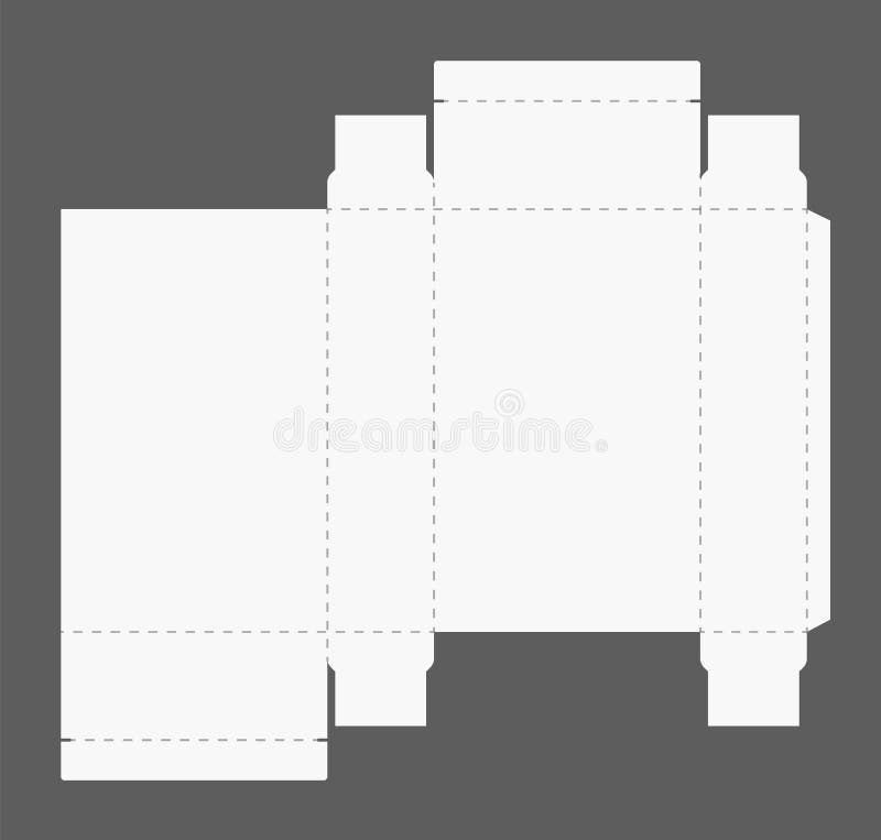 Box Cut Model. Package Template Layout for New Design Stock Vector ...