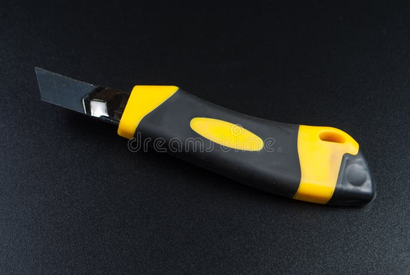 Box Cutter Isolated on White. Stock Photo - Image of handicrafts, chop ...