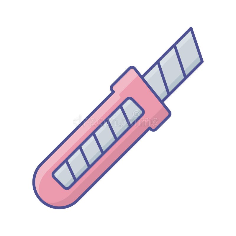 Box Cutter Tool Vector Icon Which Can Easily Modify or Edit Stock ...