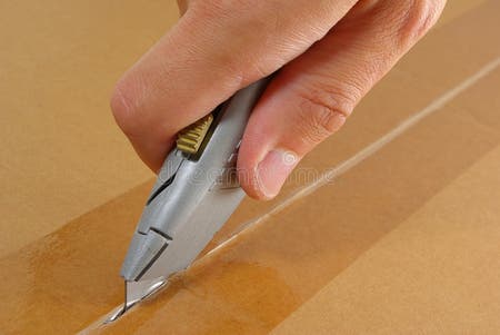 Box cutters stock photo. Image of packaging, cutters, package - 6159860