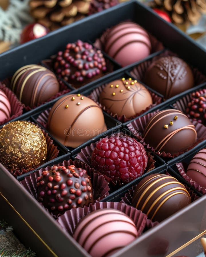 Box of Delicious Chocolates. a Chocolates and Chocolate Covered ...