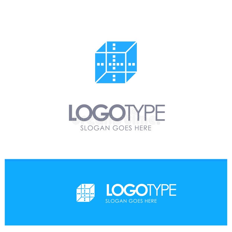 Box, Delivery, Computing, Shipping Blue Logo Vector Stock Vector ...