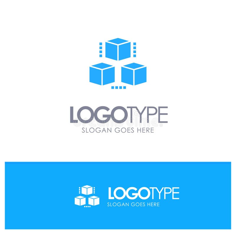 Box, Delivery, Computing, Shipping Blue Logo Vector Stock Vector ...