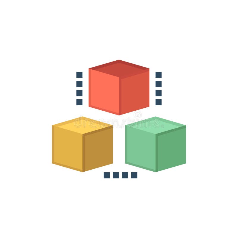 Box, Delivery, Computing, Shipping Flat Color Icon. Vector Icon Banner ...