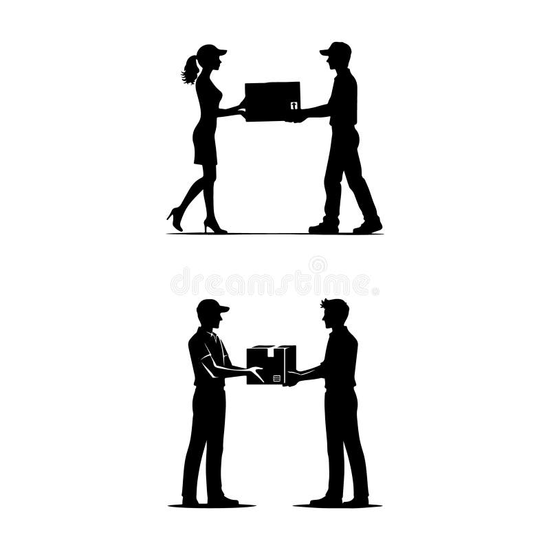 Box delivery icons stock illustration. Illustration of poster - 378830124