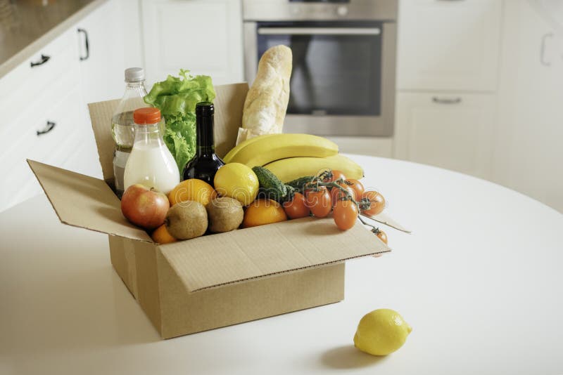 A box of different food stock photo. Image of healthy - 179943340