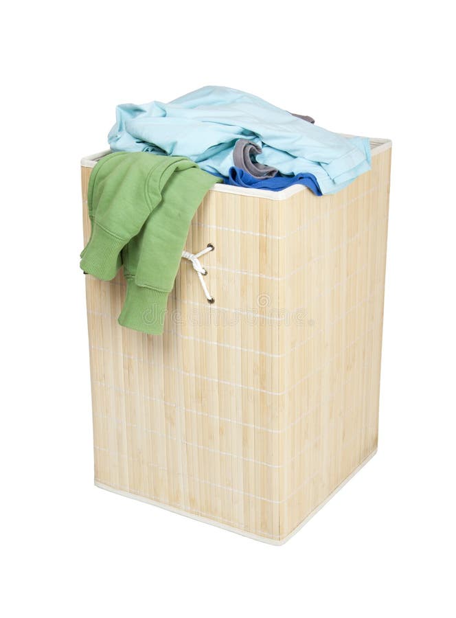 Box with Dirty Laundry stock photo. Image of domestic - 25515108